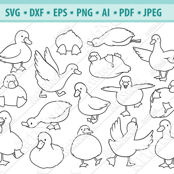Duck Svg - Etsy