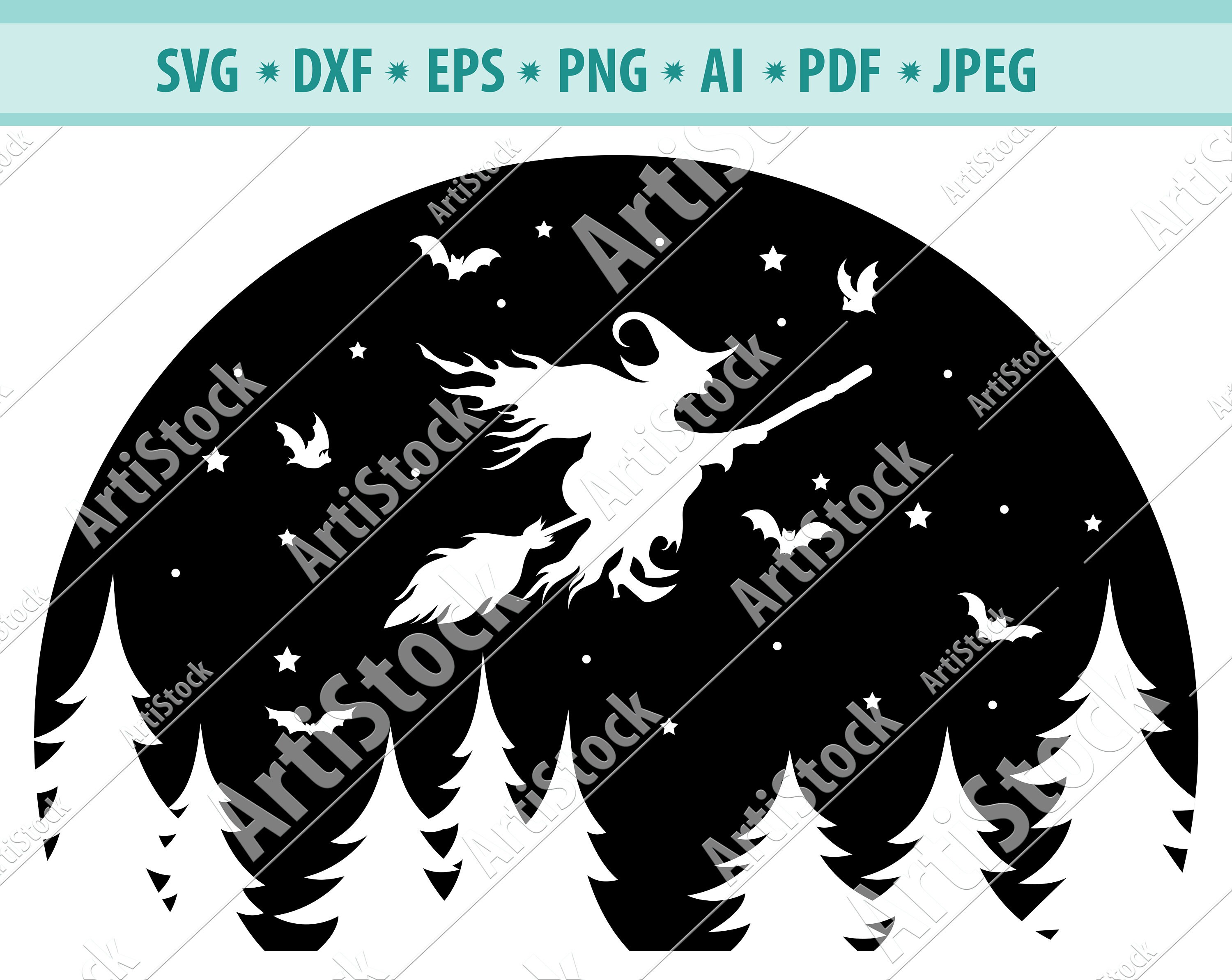 Paper, Party & Kids Silhouette dxf Autumn Happy Halloween Bat svg eps ...