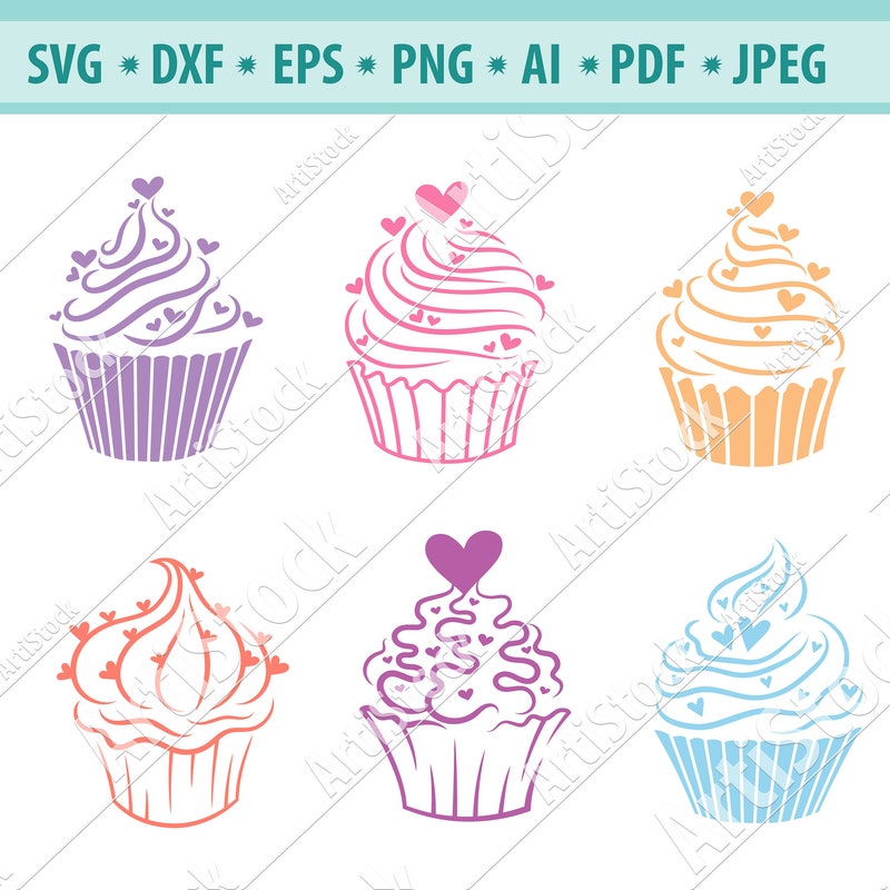Cupcake Svg - Etsy