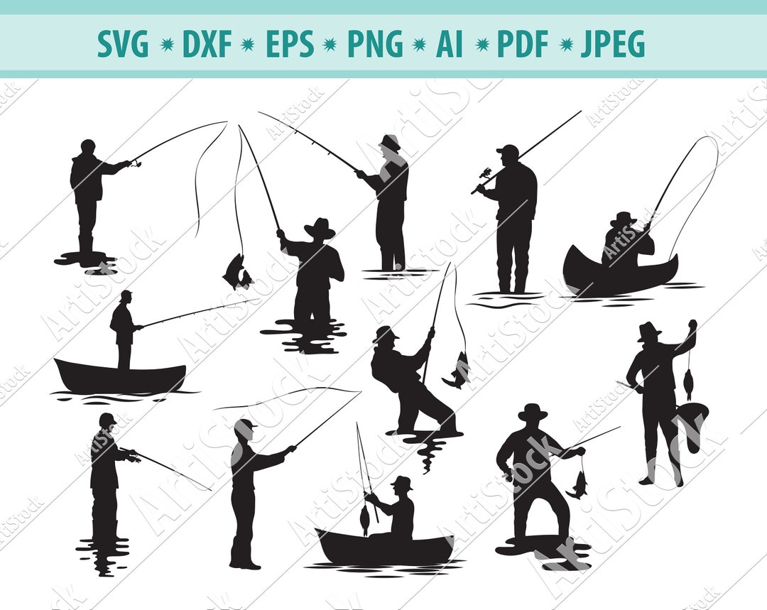 Fishing Svg, Water Recreation Svg, Sport Fishing Svg, Fisherman Svg ...