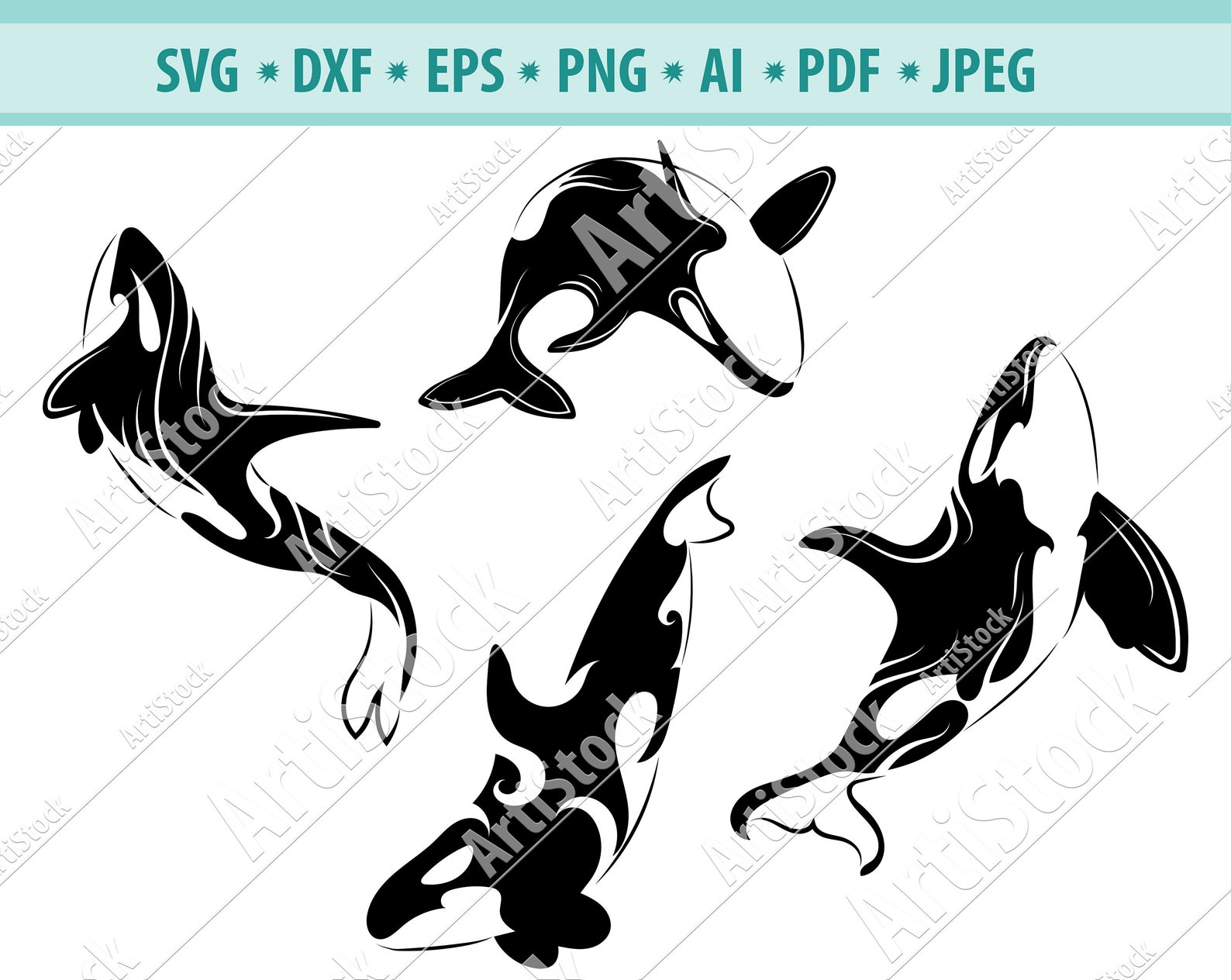 Orca SVG Bundle Killer Whale SVG Killer Whale Clipart Cut - Etsy Canada
