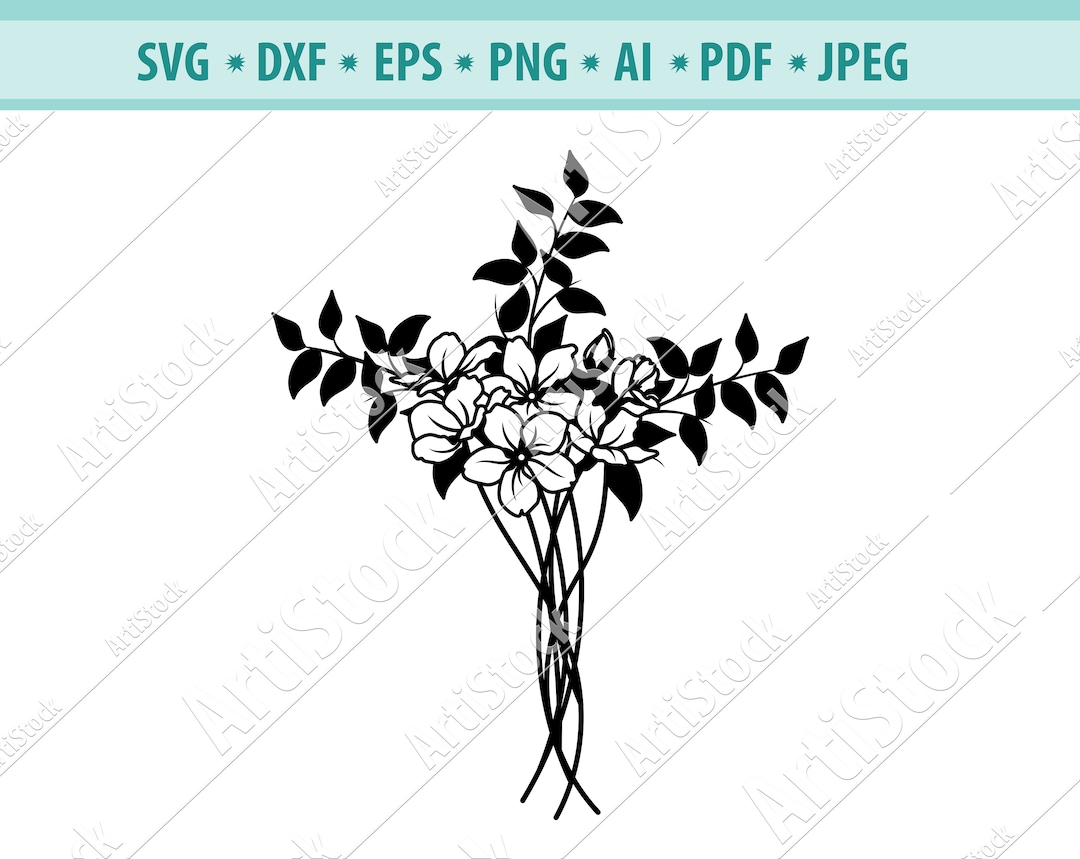 Flower SVG Files, Flower Composition Svg, Flower Bouquet SVG, Flower ...