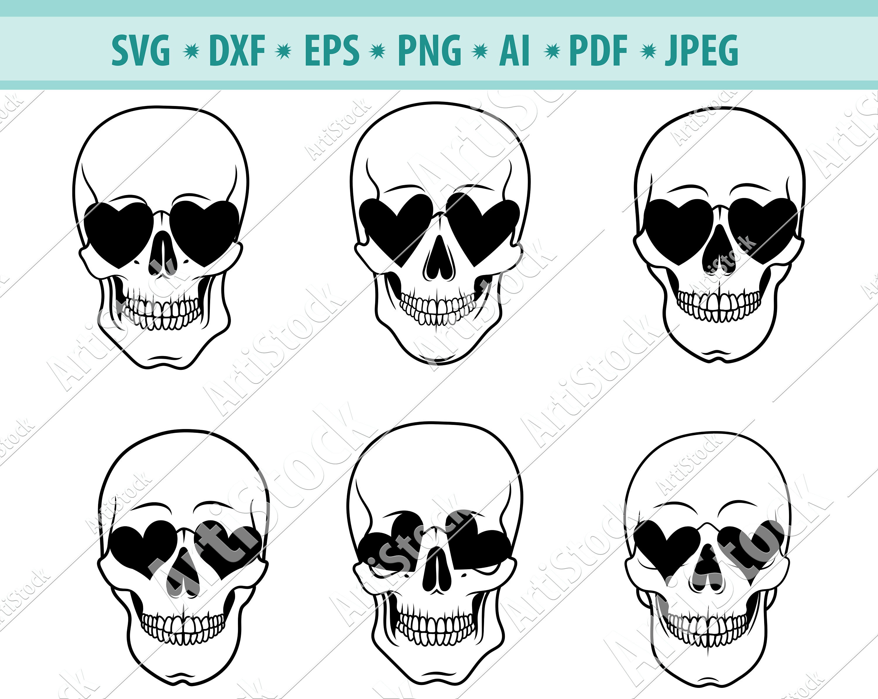 Skull Eyes Clipart