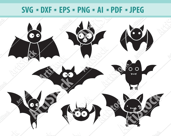 Bat SVG Bundle Cute Bat SVG Halloween Bat SVG Bat - Etsy
