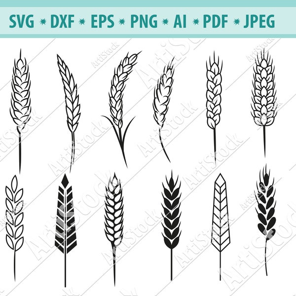 Blé svg png dxf - Etsy France
