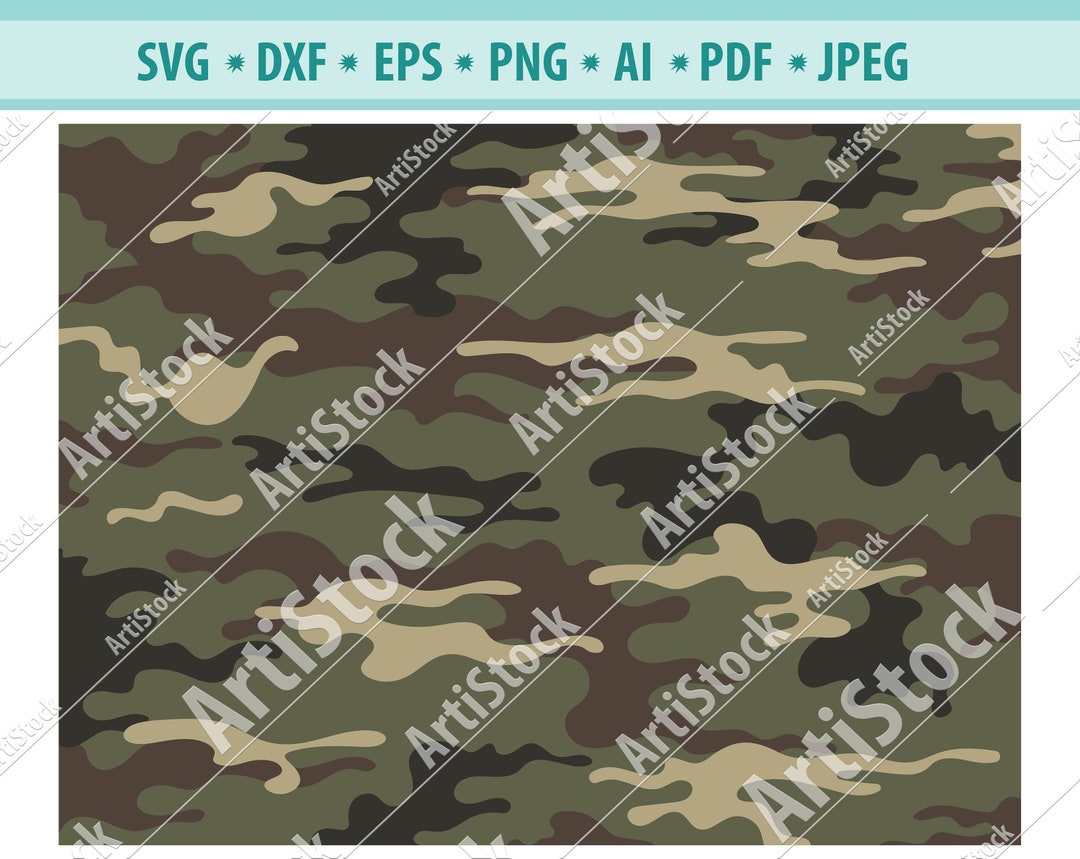 Camouflage Svg, Camouflage Patterns Svg, Green Camouflage Svg, Hunting ...