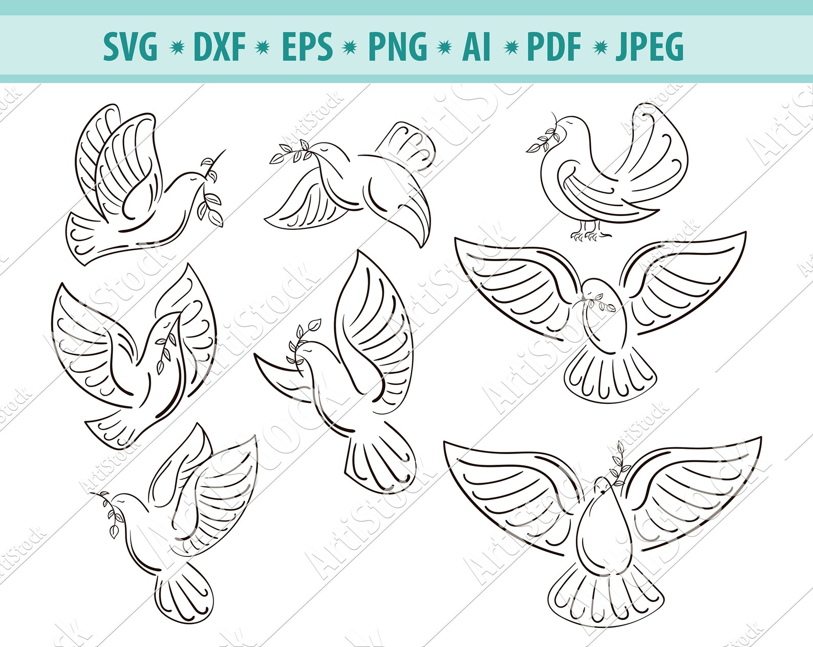 Taube SVG, Taube Svg, Vogel SVG, Taube Clipart, Taube Clipart, Taube ...