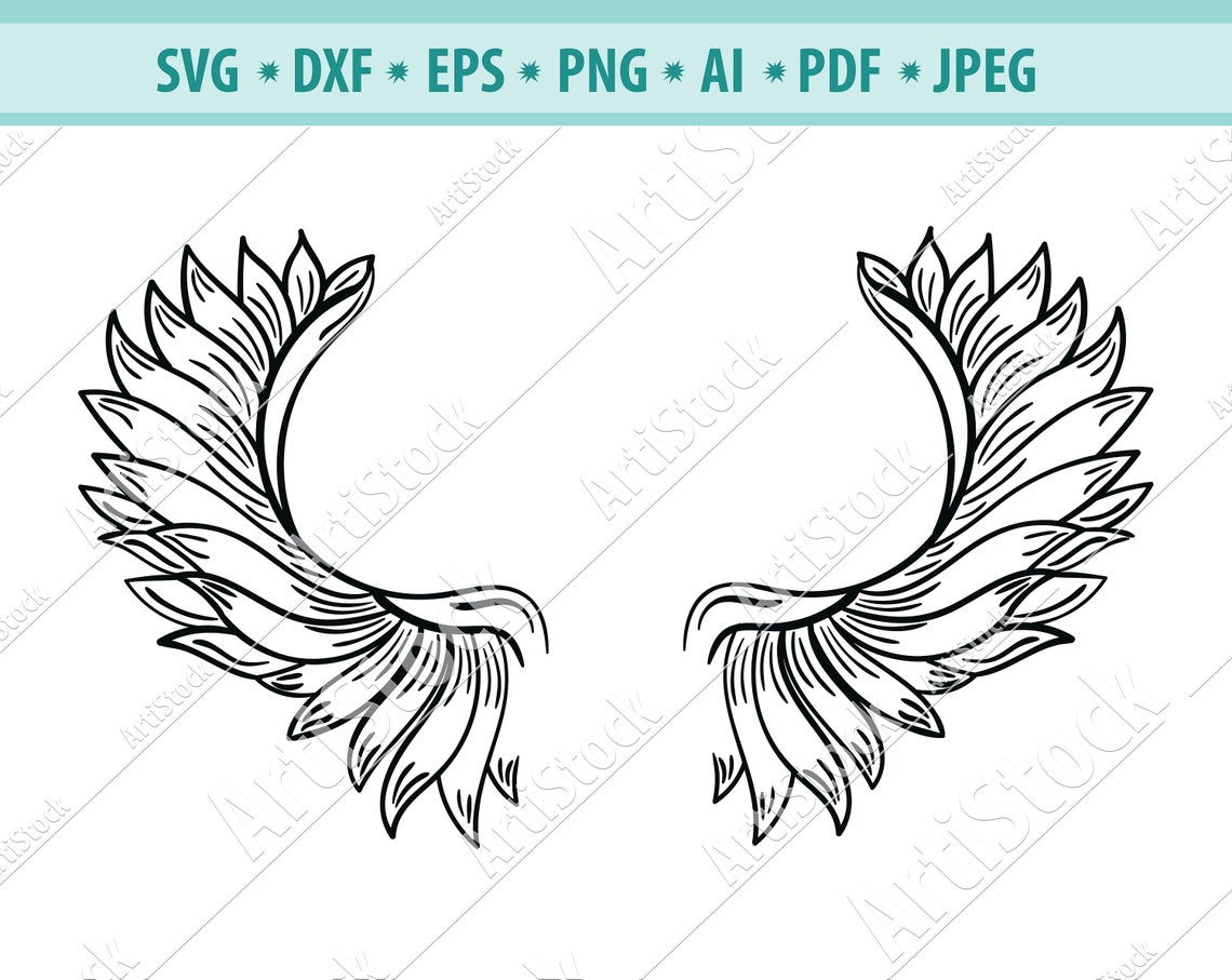 Wings Svg / Angel Wings svg / Wings Bundle / Wings cricut svg | Etsy