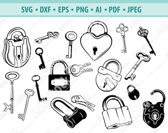 Lock And Key Drawing