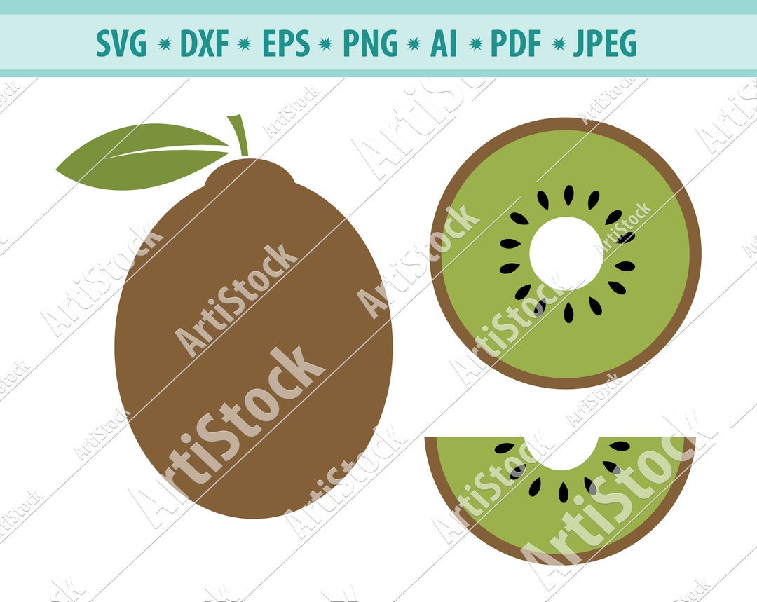 Kiwi Svg Tropical Fruit Svg Kiwi Fruit Svg Kiwi Slice Svg - Etsy