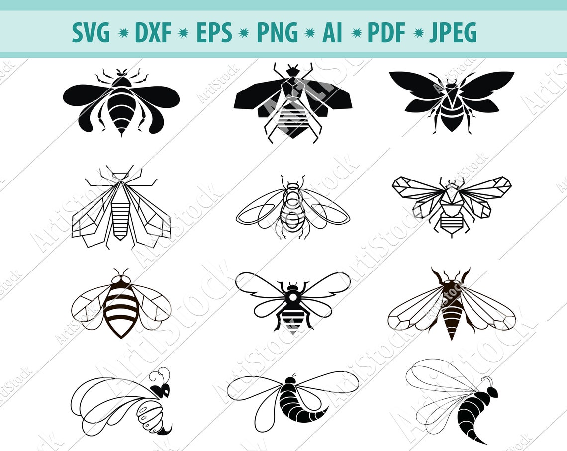 Bee SVG Queen Bee Svg Honey Svg Bee Clipart Bee Files for - Etsy
