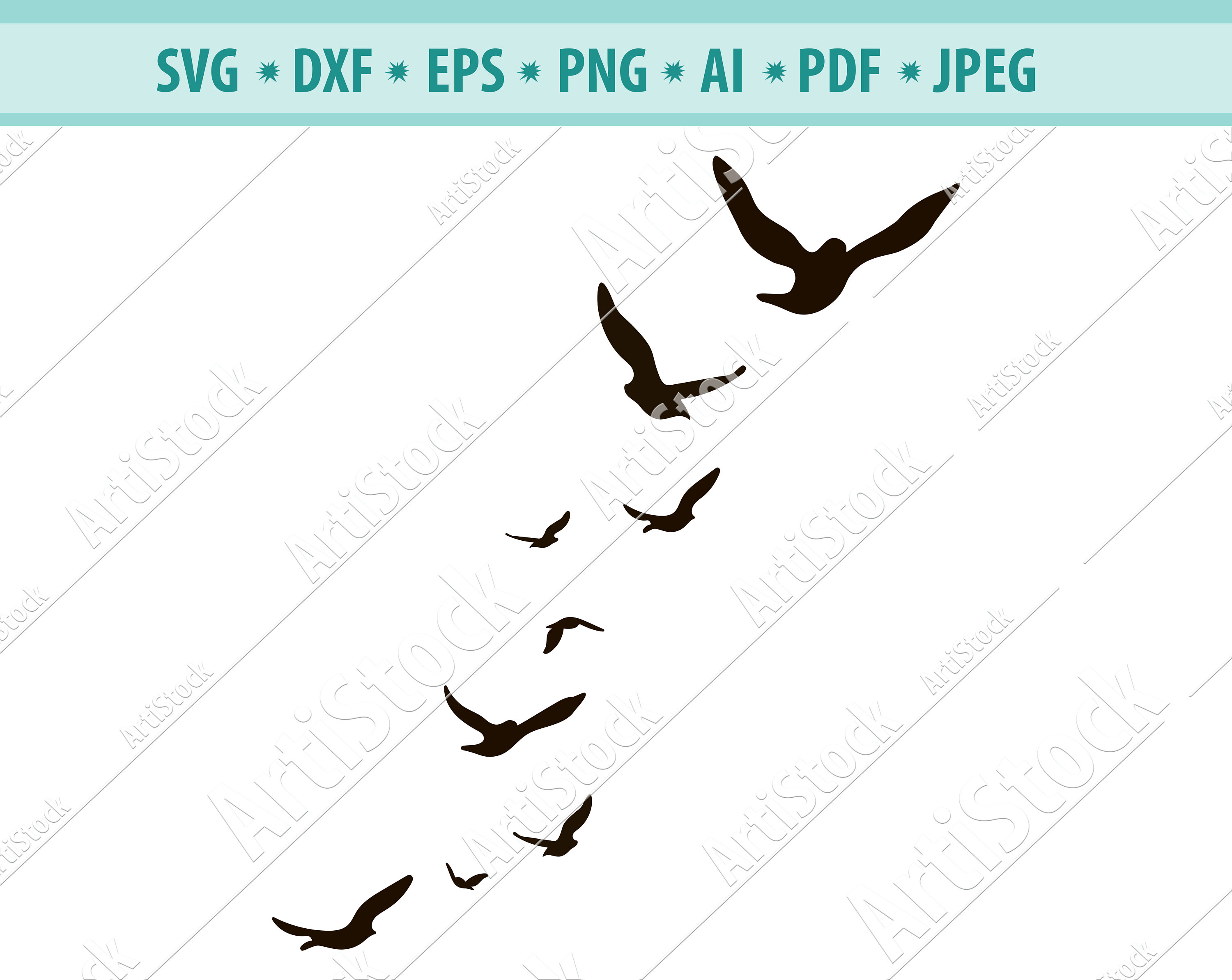 Embellishments Scrapbooking Papercraft Birds bundle svg Birds cut file ...