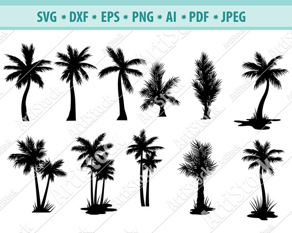 Palm Tree SVG Bundle Palm Tree SVG Palm Tree Clipart Palm | Etsy