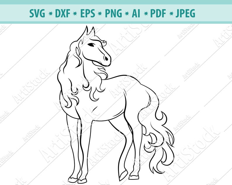 HORSE SVG MUSTANG Svg Horse Head Svg Horse Silhouette - Etsy
