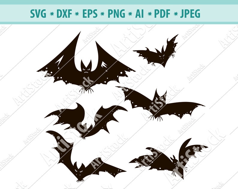Bat SVG Bundle Bat SVG Clipart Bat Cut Files for - Etsy