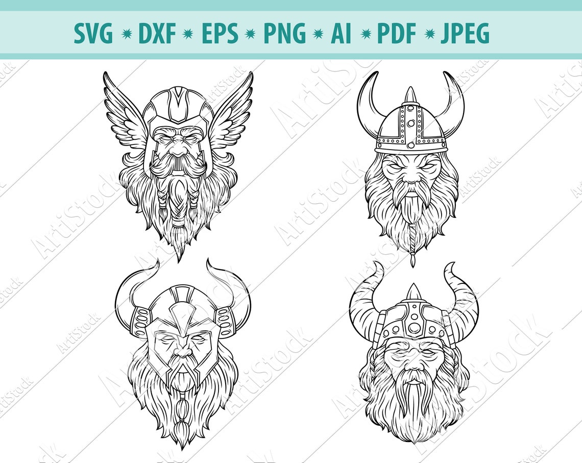 Viking SVG Nordic Vikings Svg Viking Helmet Svg Viking - Etsy