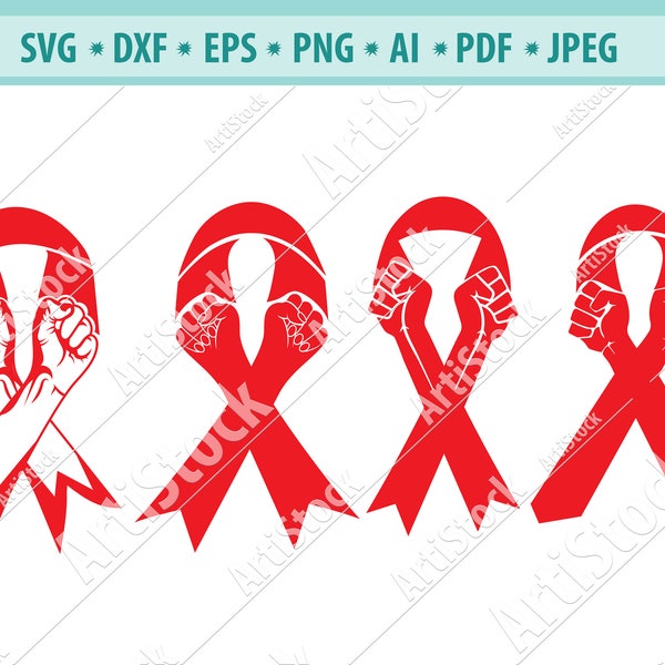 Cancer Ribbon Svg - Etsy