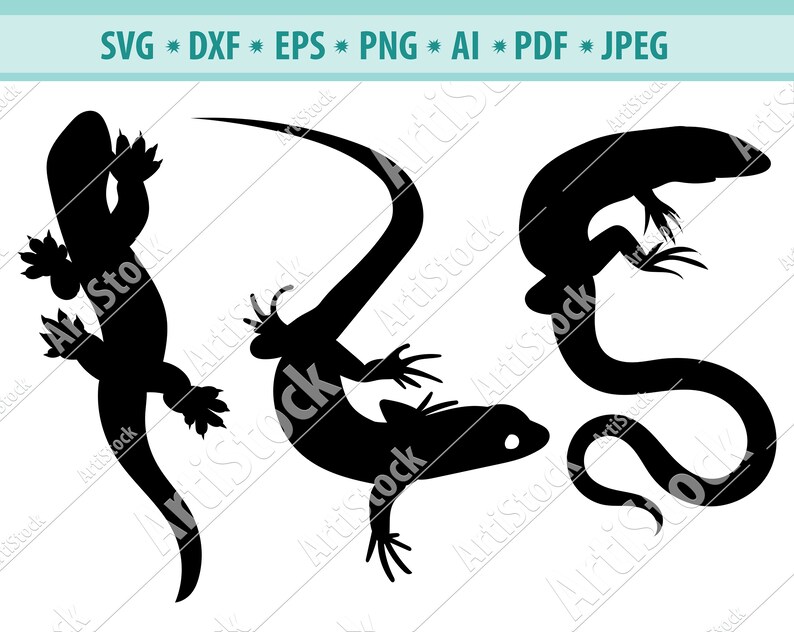 Lizard SVG Bundle Lizard SVG Lizard Clipart Lizard Cut - Etsy