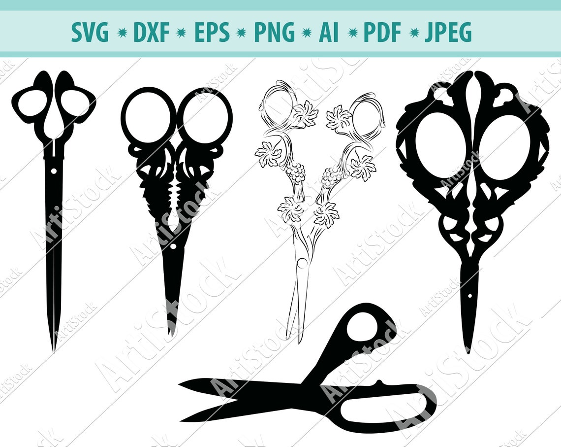 Scissors SVG Bundle Scissors SVG Scissors Clipart Scissors - Etsy