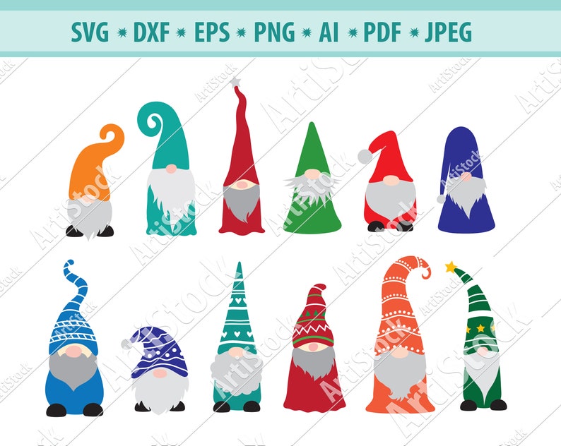 Gnome SVG Cute Garden Gnome SVG Nordic Gnome Svg Gnome - Etsy
