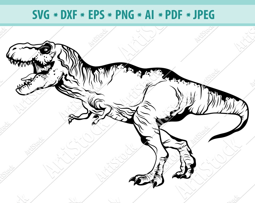 T-rex SVG, T-rex SVG, Trex SVG, Dinosaur Svg, T-rex Clipart, T-rex ...