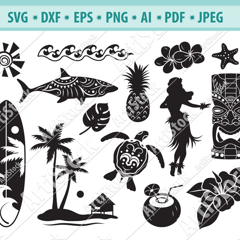 Hawaiian Svg File - Etsy