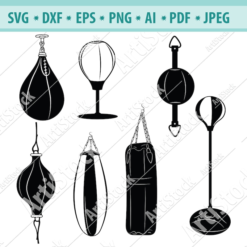 Boxing Bag Svg - Etsy