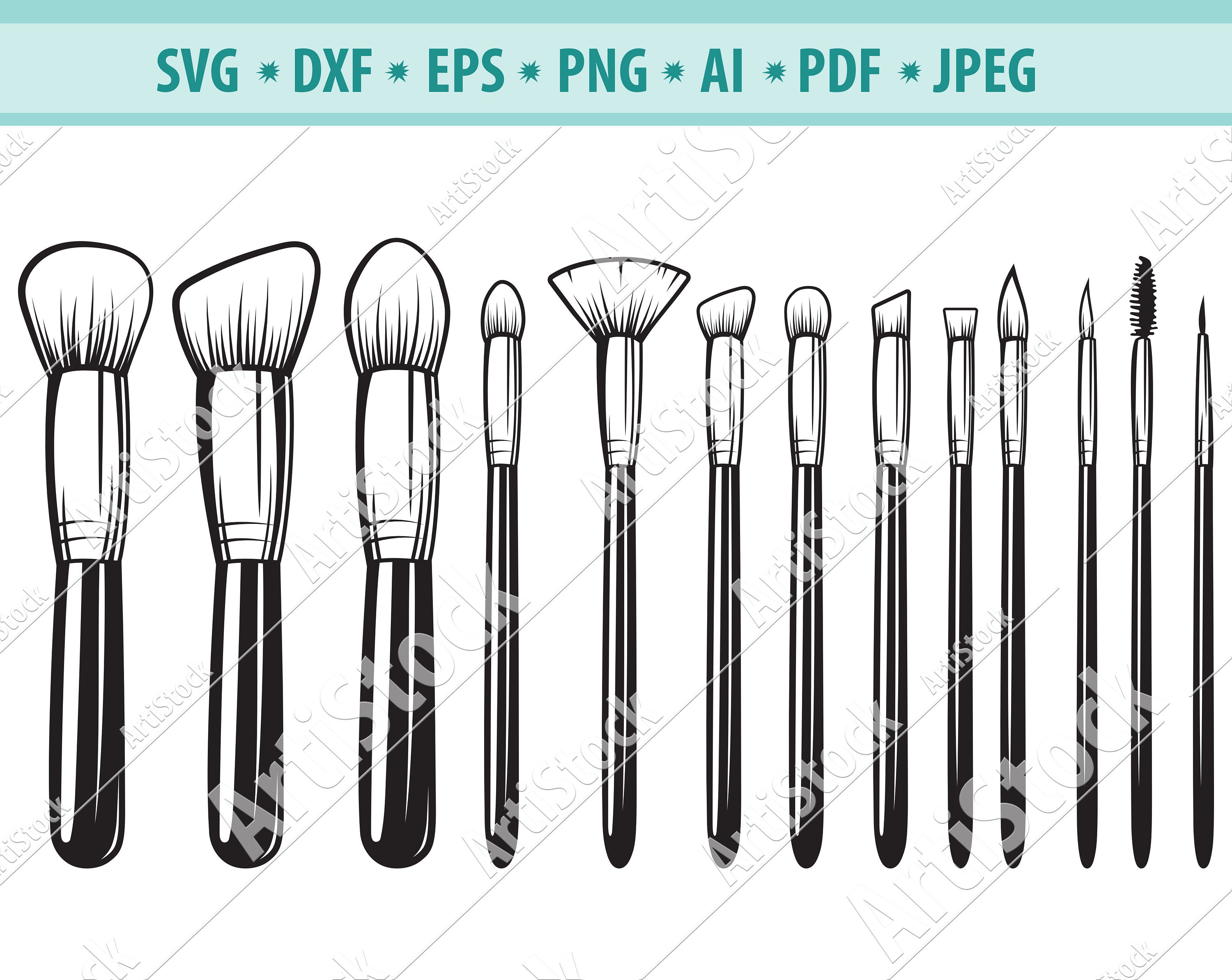 Makeup Brush Clip Art
