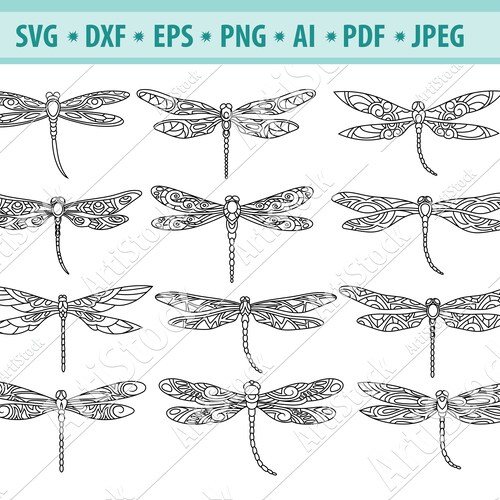 Dragonfly SVG File Dragonfly DXF Dragonfly Png Insect Svg - Etsy