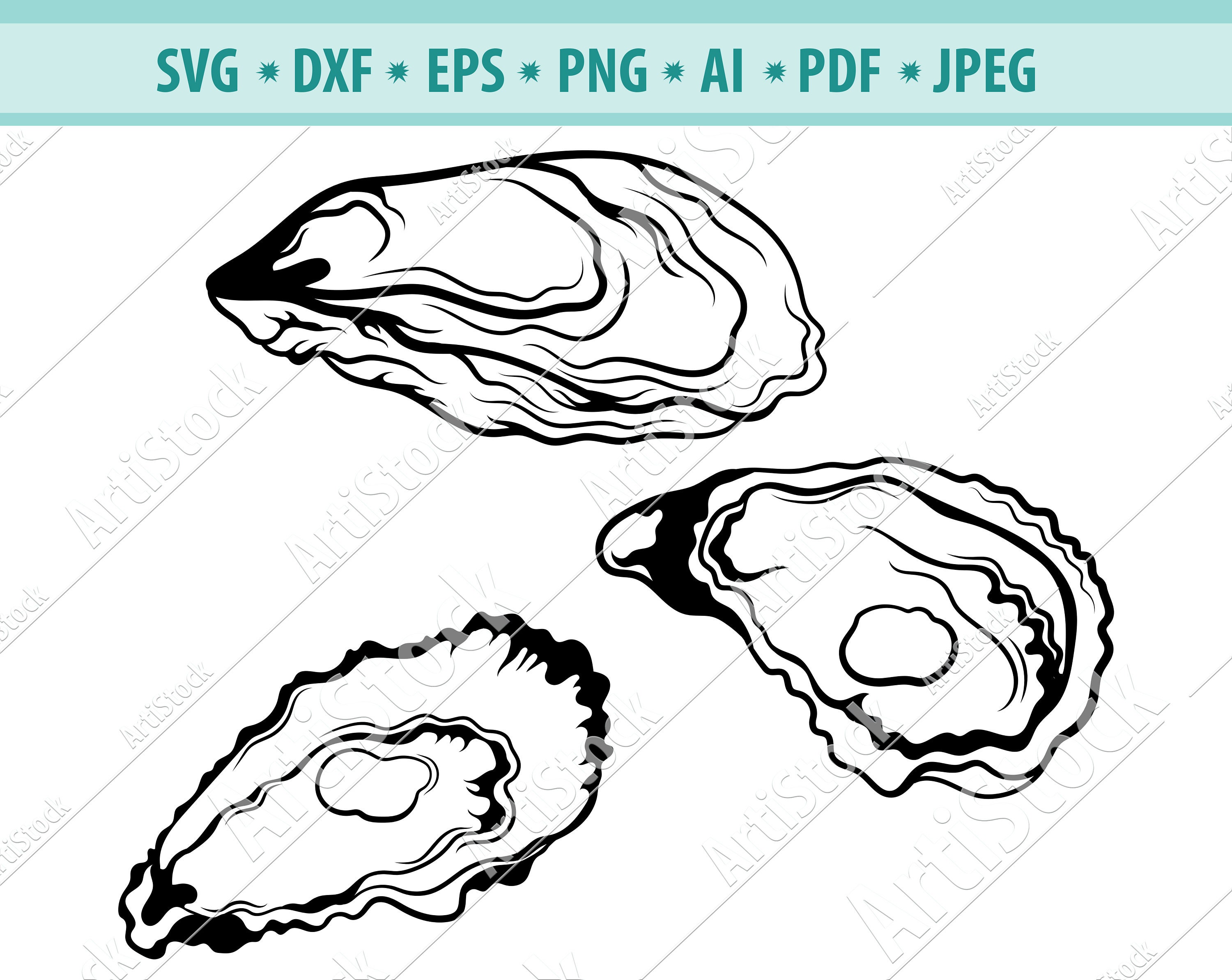 Materials Card Making & Stationery SHELLFISH CLIPART SVG Bundle etna.com.pe
