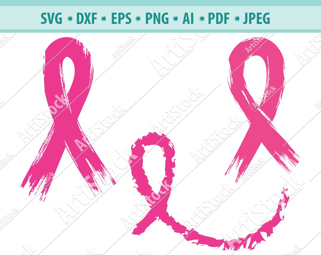 Cancer Ribbon SVG, Cancer Survivor, Awareness Ribbon SVG, Breast Cancer ...