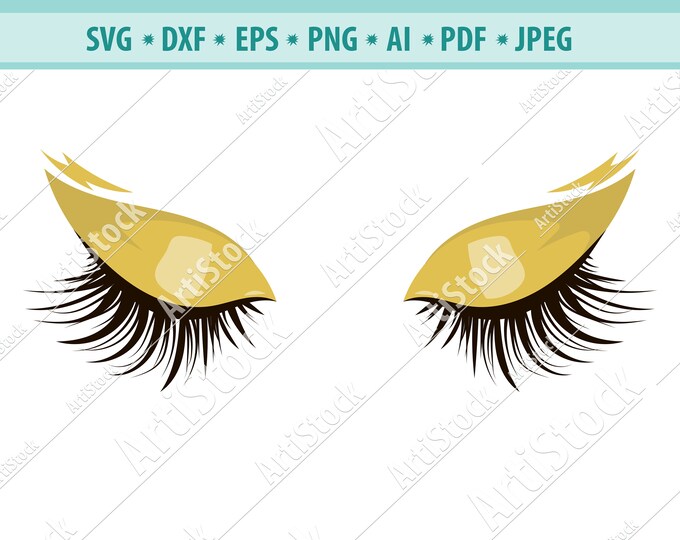 Eyelashes Svg Eyes Svg Beauty Svg Make up Svg Eye Lashes - Etsy