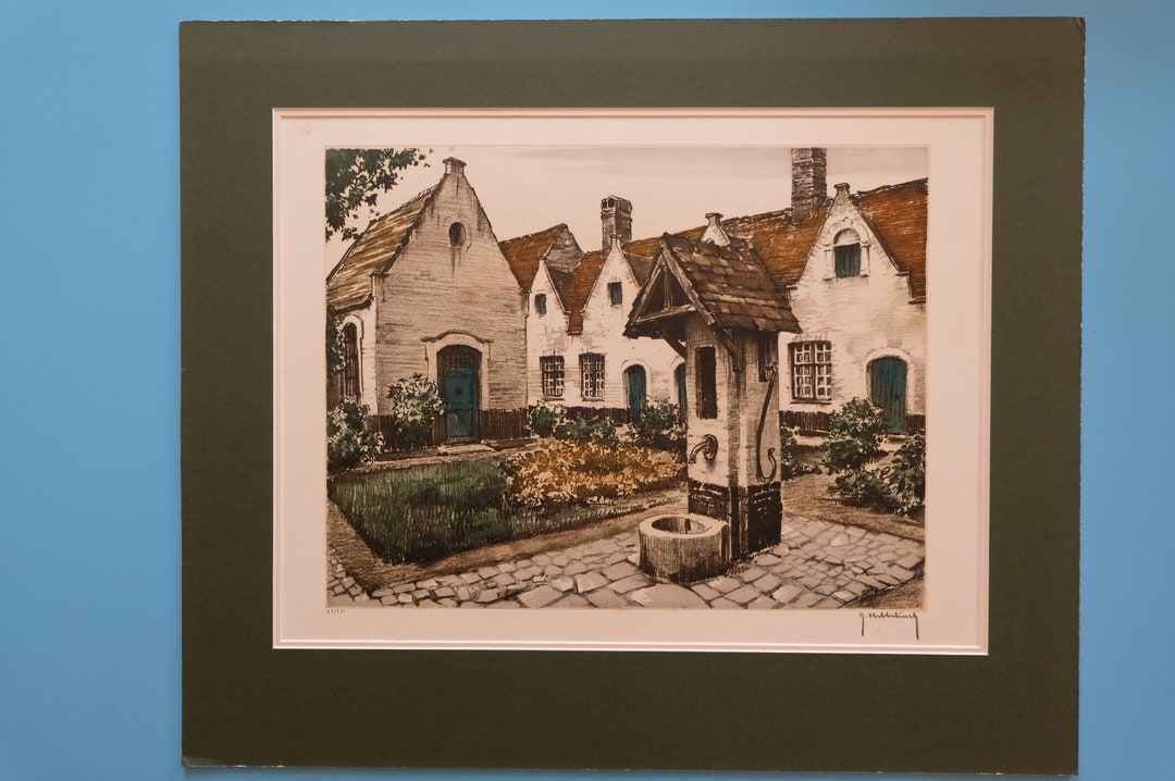 Hebbelinck Roger Painter Color Etching - Etsy