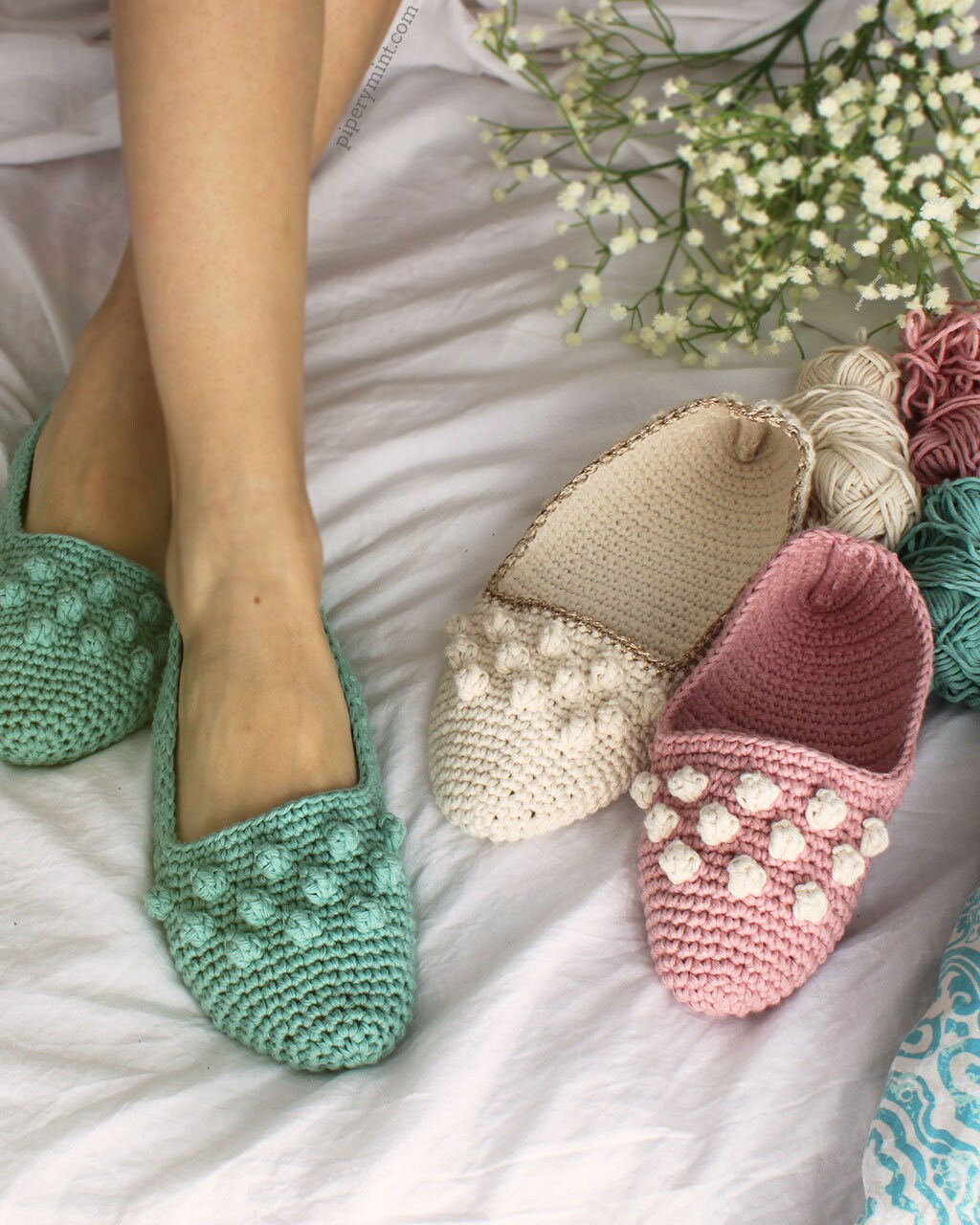 PDF Crochet Pattern Slippers Good Morning Piper and Mint - Etsy