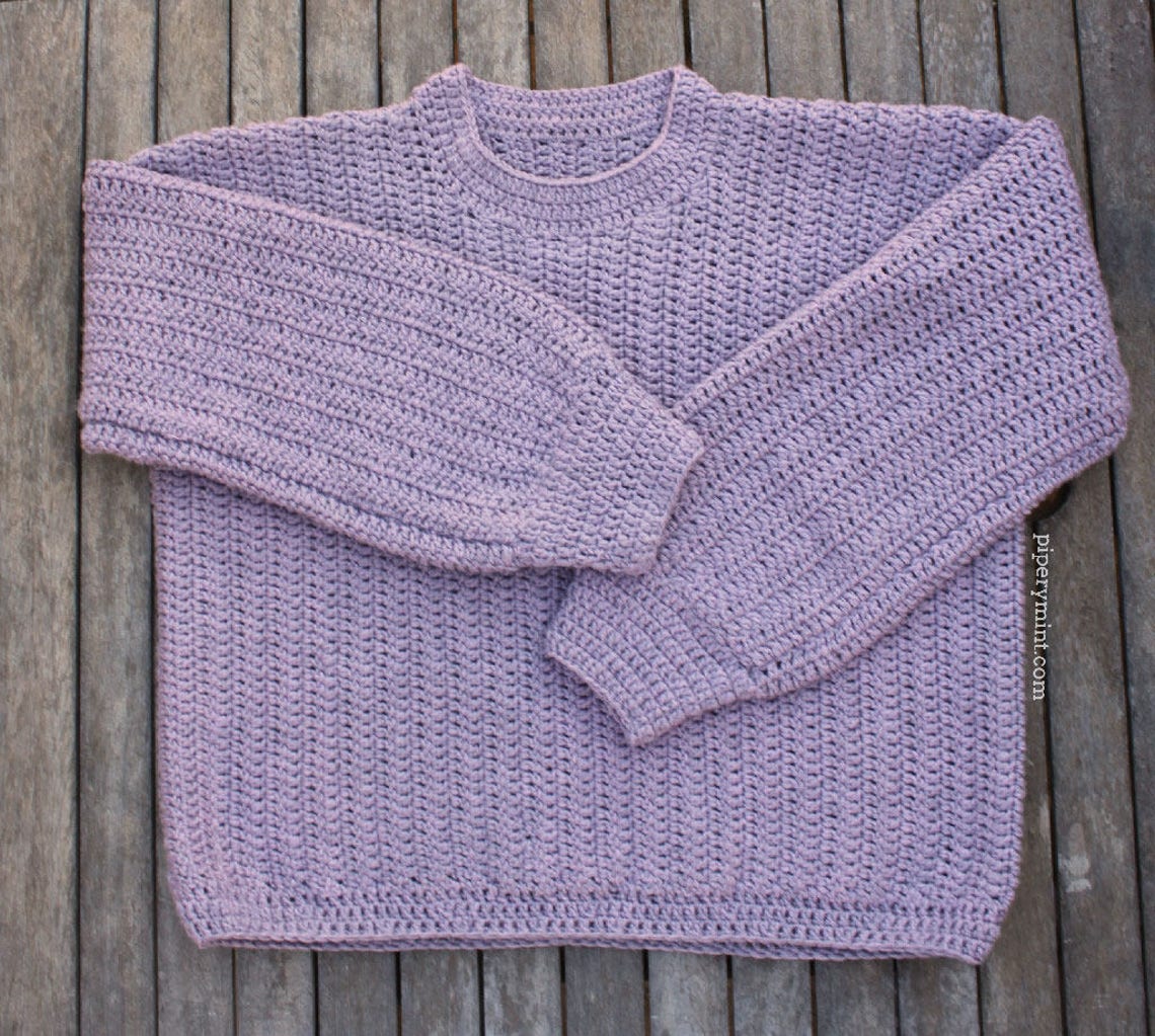 Patron PDF Crochet Jersey Made My Day Tallas SML Piper Y - Etsy