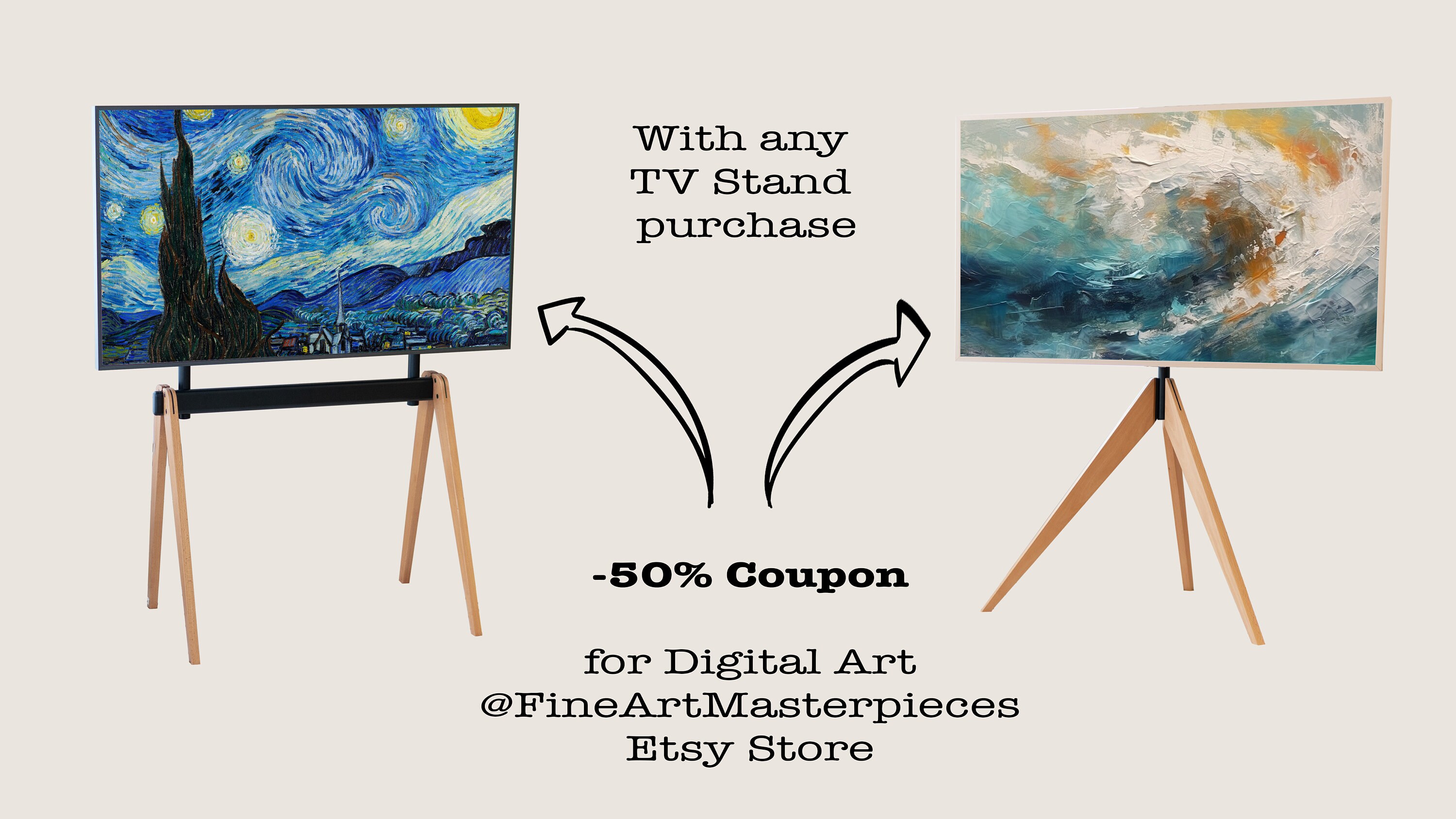 The TV Stand Easel - Etsy