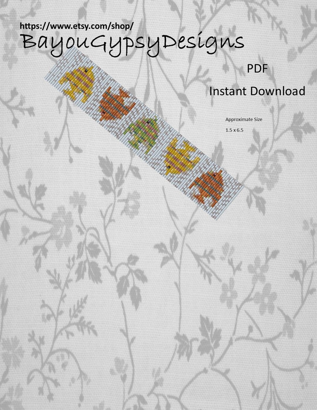 Tropical Fish Loom Pattern PDF INSTANT DOWNLOAD - Etsy