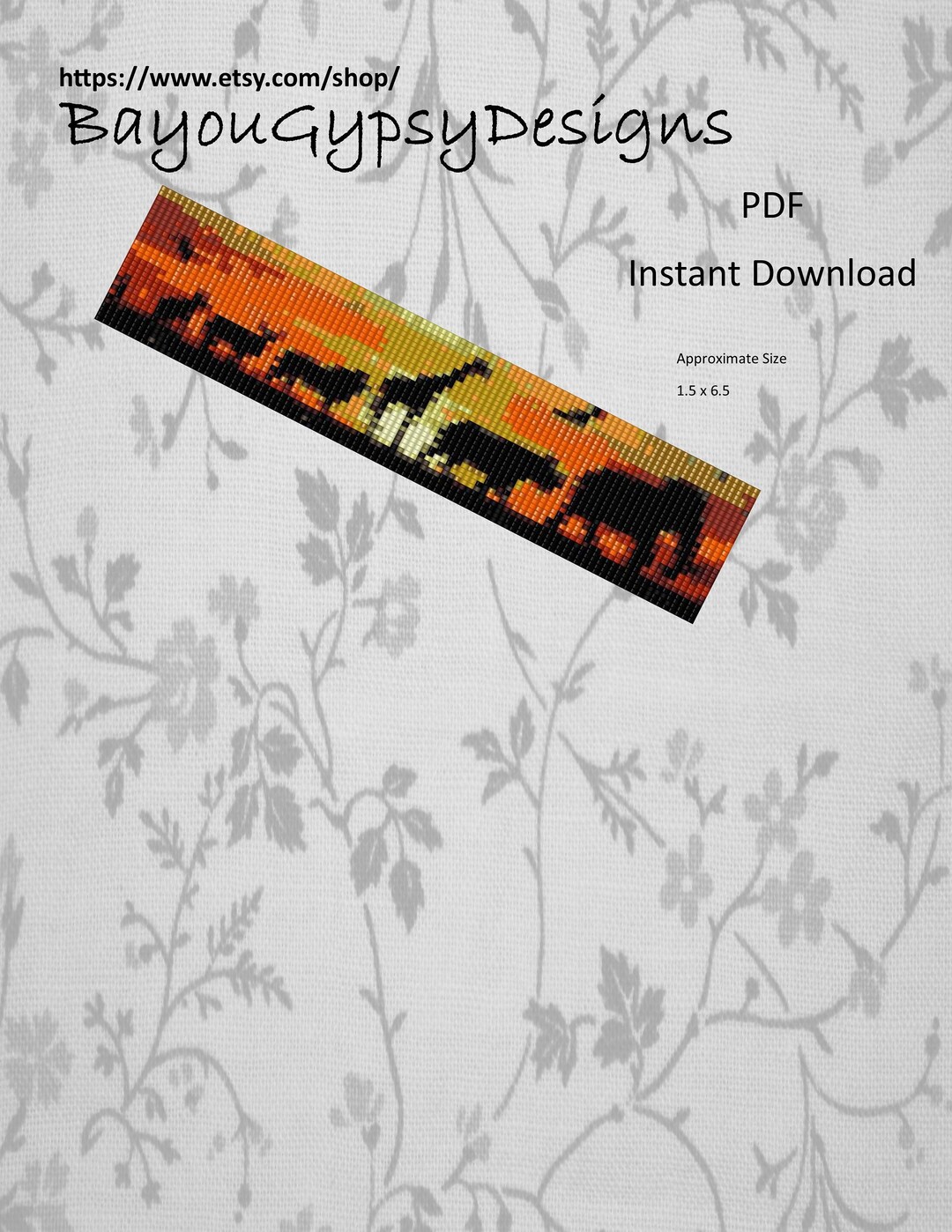 Sunset Safari Loom Pattern PDF INSTANT DOWNLOAD - Etsy