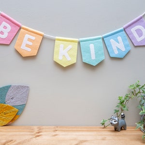 Custom Word Bunting. Felt Nursery Decor. Personalised Garland Wall ...