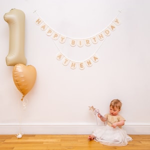 Happy Birthday Bunting. Personalised Celebration Bunting. Colourful ...