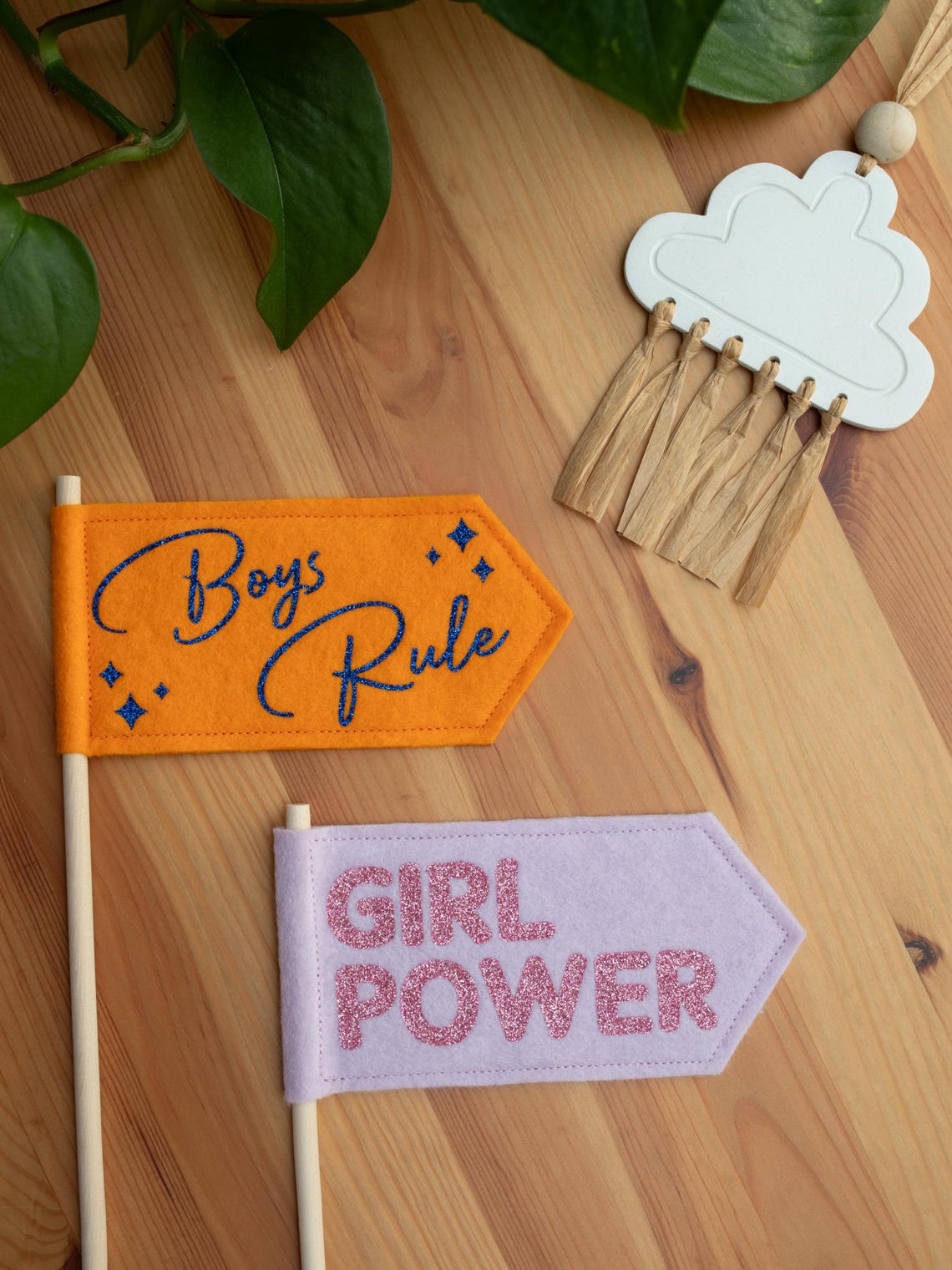 Custom Kids Room Flags. Personalised Nursery Decorations. Colourful ...