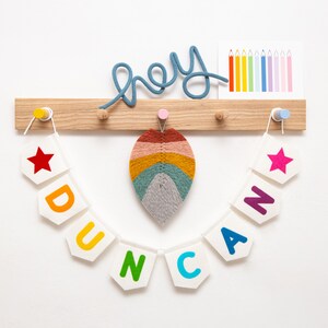 Custom Word Bunting. Felt Nursery Decor. Personalised Garland Wall ...