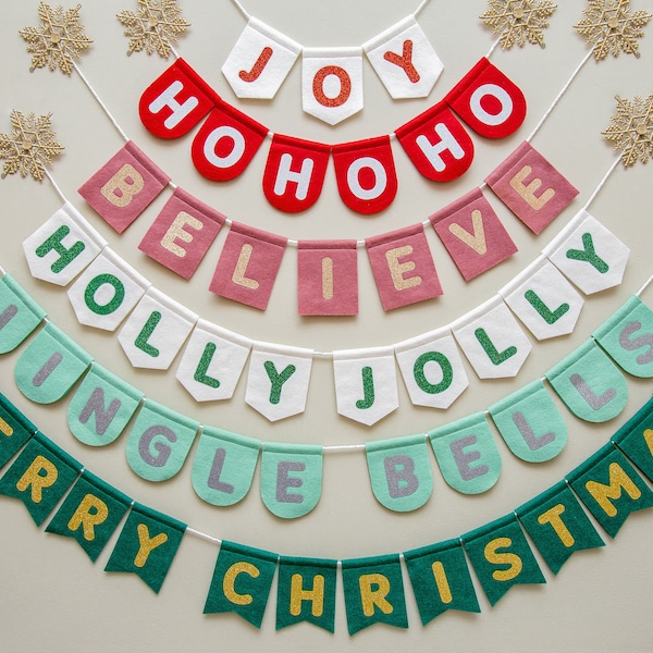 Christmas Bunting - Etsy