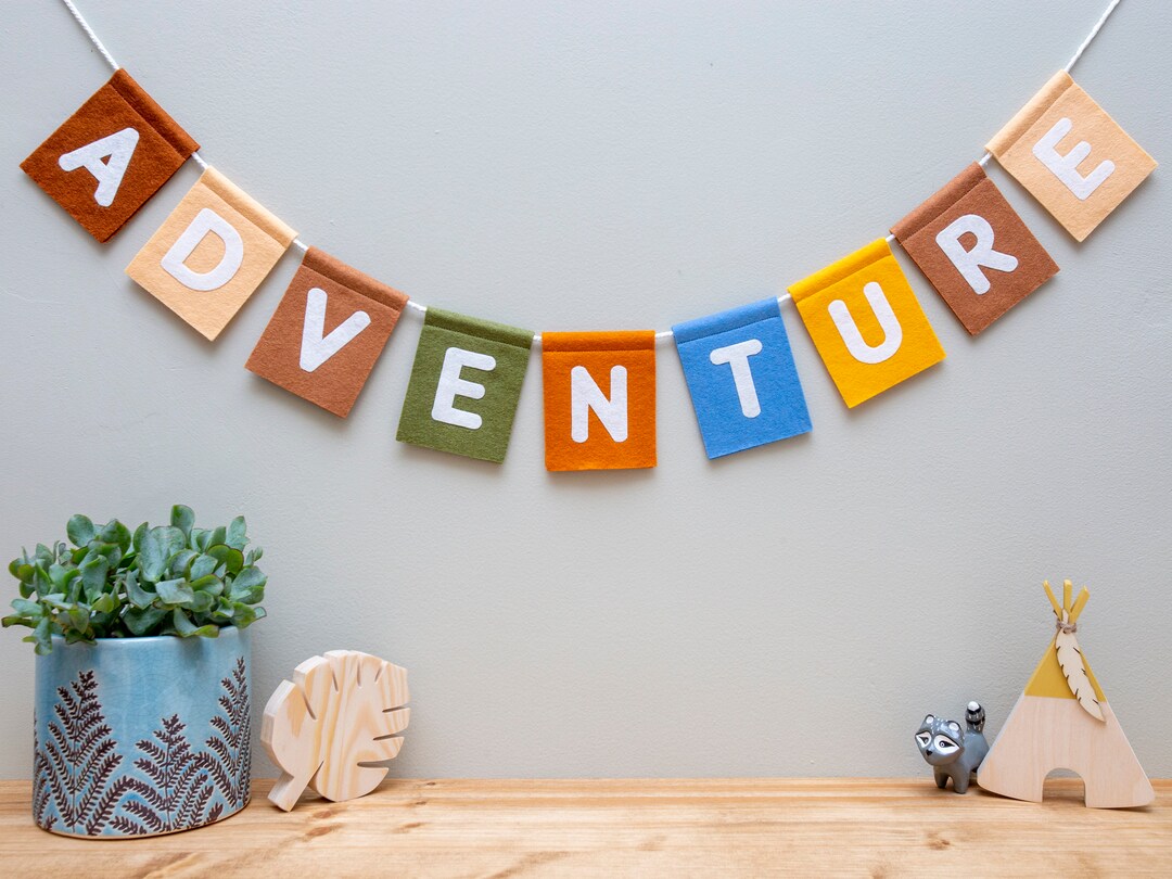 Custom Word Bunting. Felt Nursery Decor. Personalised Garland Wall ...