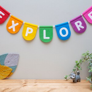 Custom Word Bunting. Felt Nursery Decor. Personalised Garland Wall ...