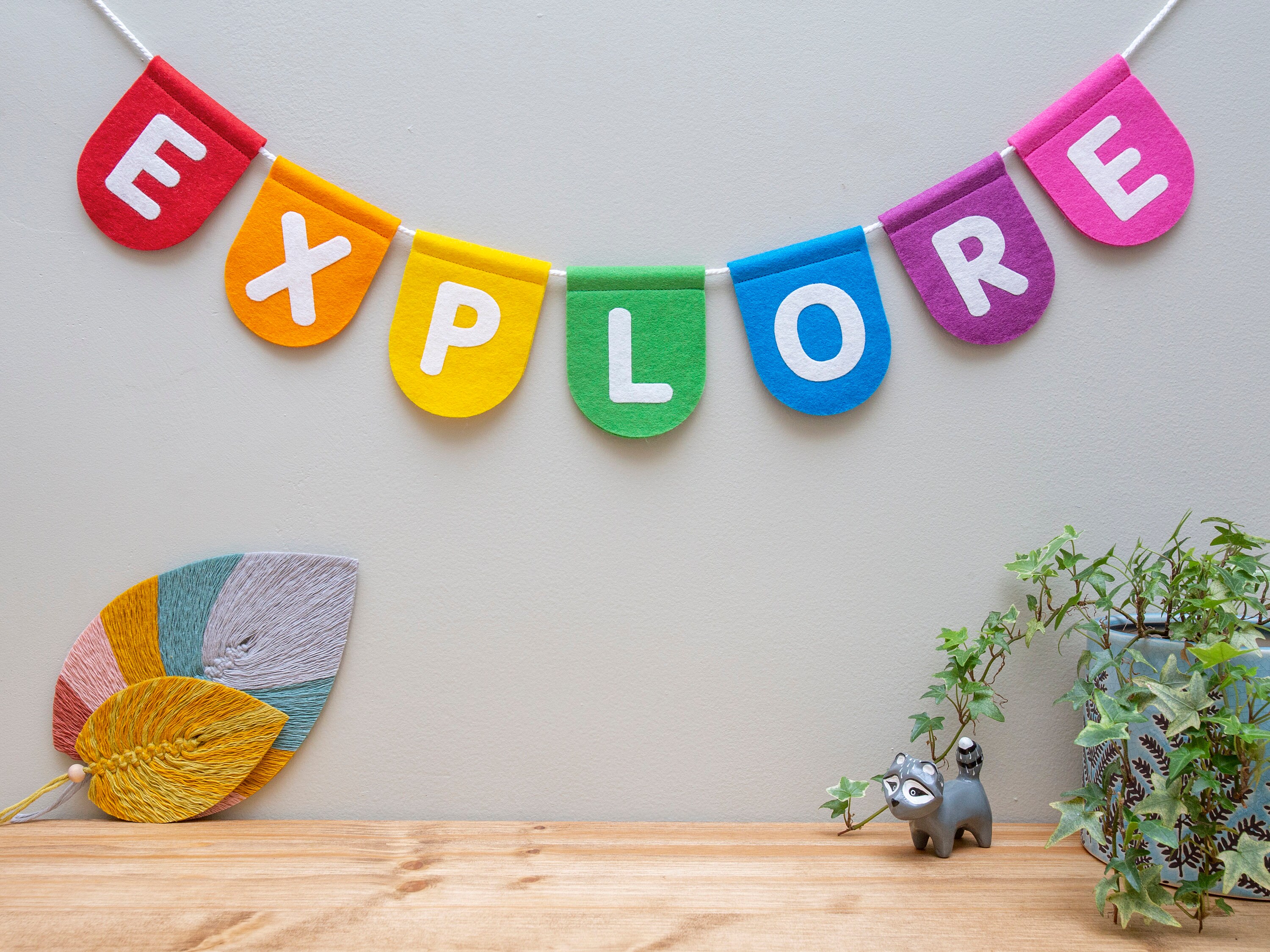 Custom Word Bunting. Felt Nursery Decor. Personalised Garland Wall ...