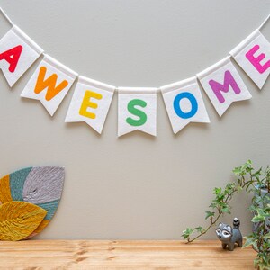 Custom Word Bunting. Felt Nursery Decor. Personalised Garland Wall ...
