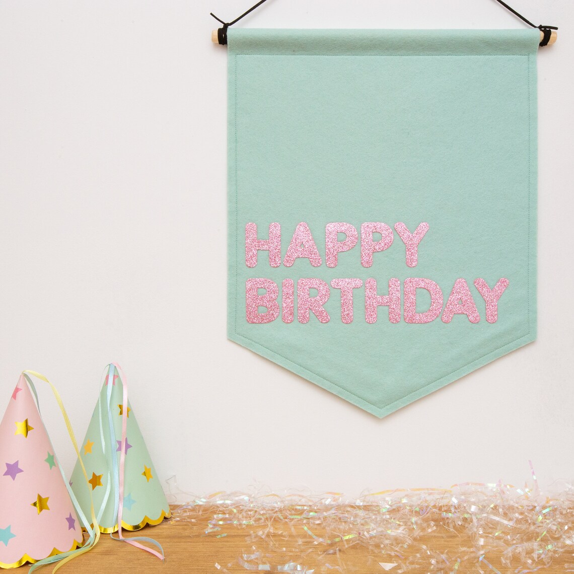 Happy Birthday Banner. Personalised Celebration Flag. Colourful ...