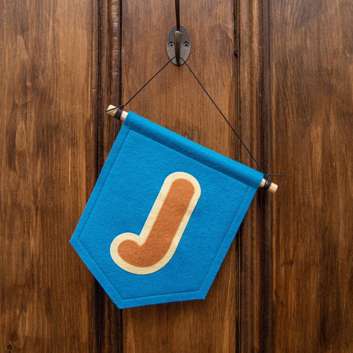 Custom Initial Wall Banner Flag. Personalised Bubble Name Felt Nursery ...