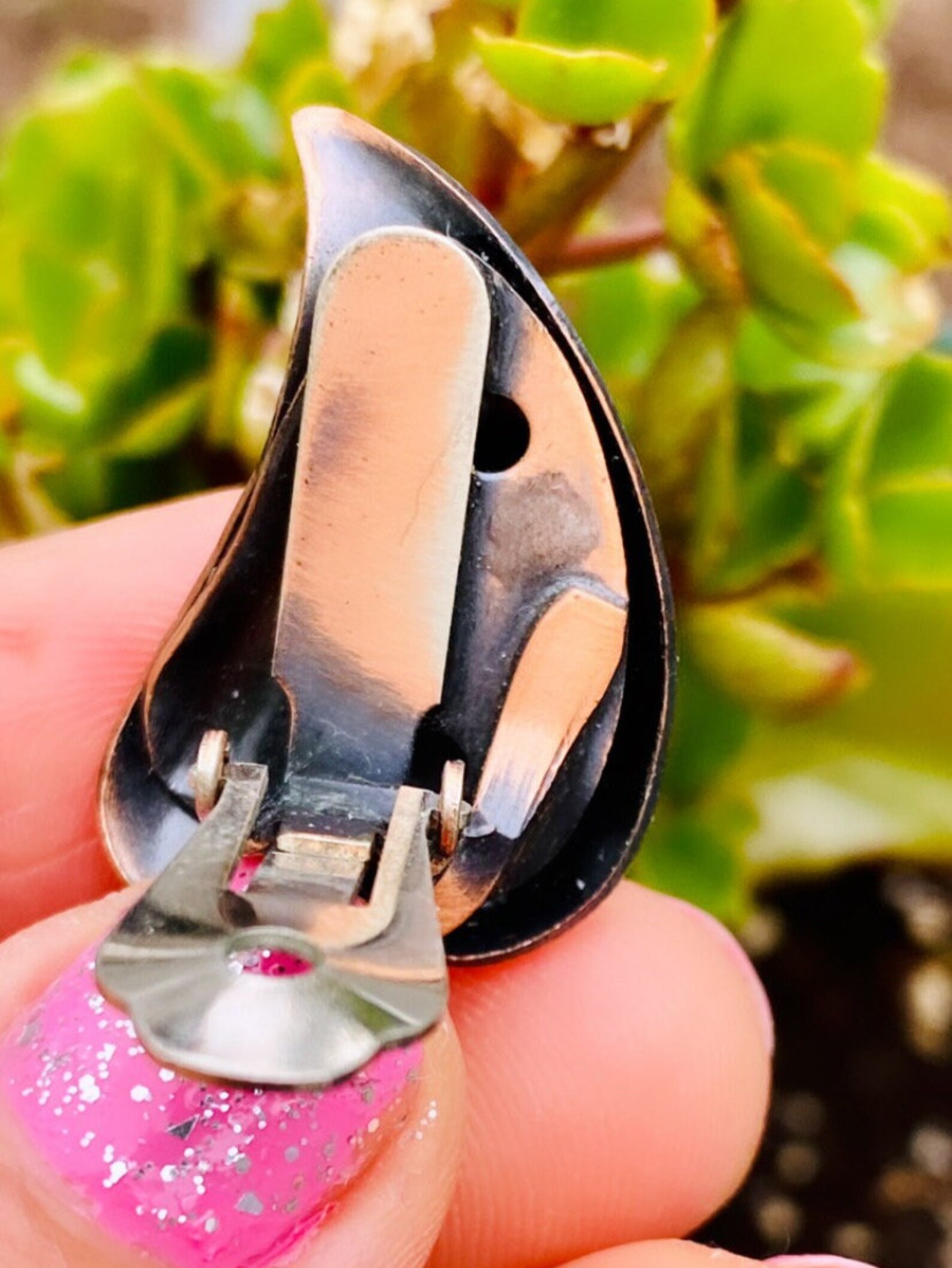 Mid Century Renoir Copper Leaf Shape Clip on Earrings #140 - Etsy Canada